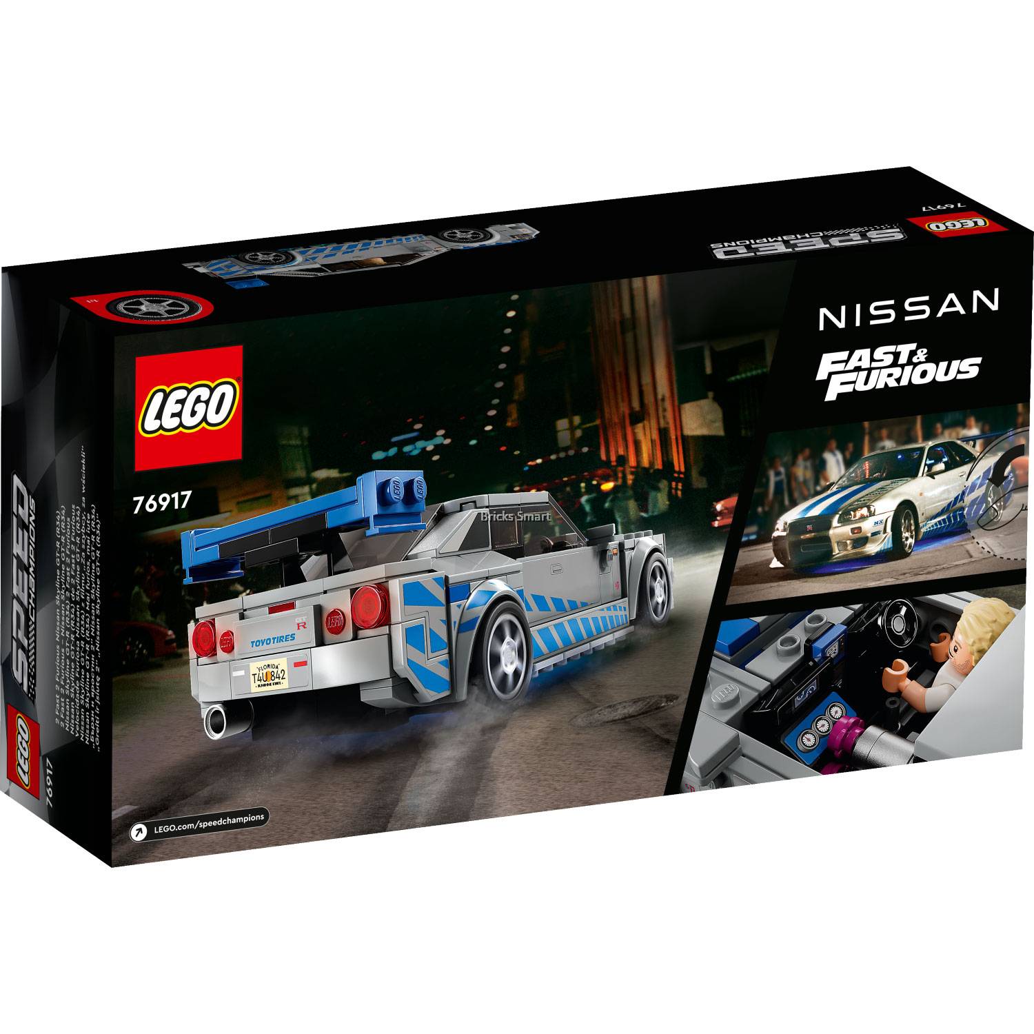 LEGO 76917 Speed Champions 2 Fast 2 Furious Nissan Skyline GT-R (R34)