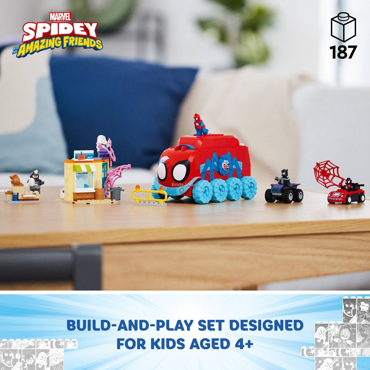 LEGO 10791 Juniors Team Spideys Mobile Headquarters Building Toy Set