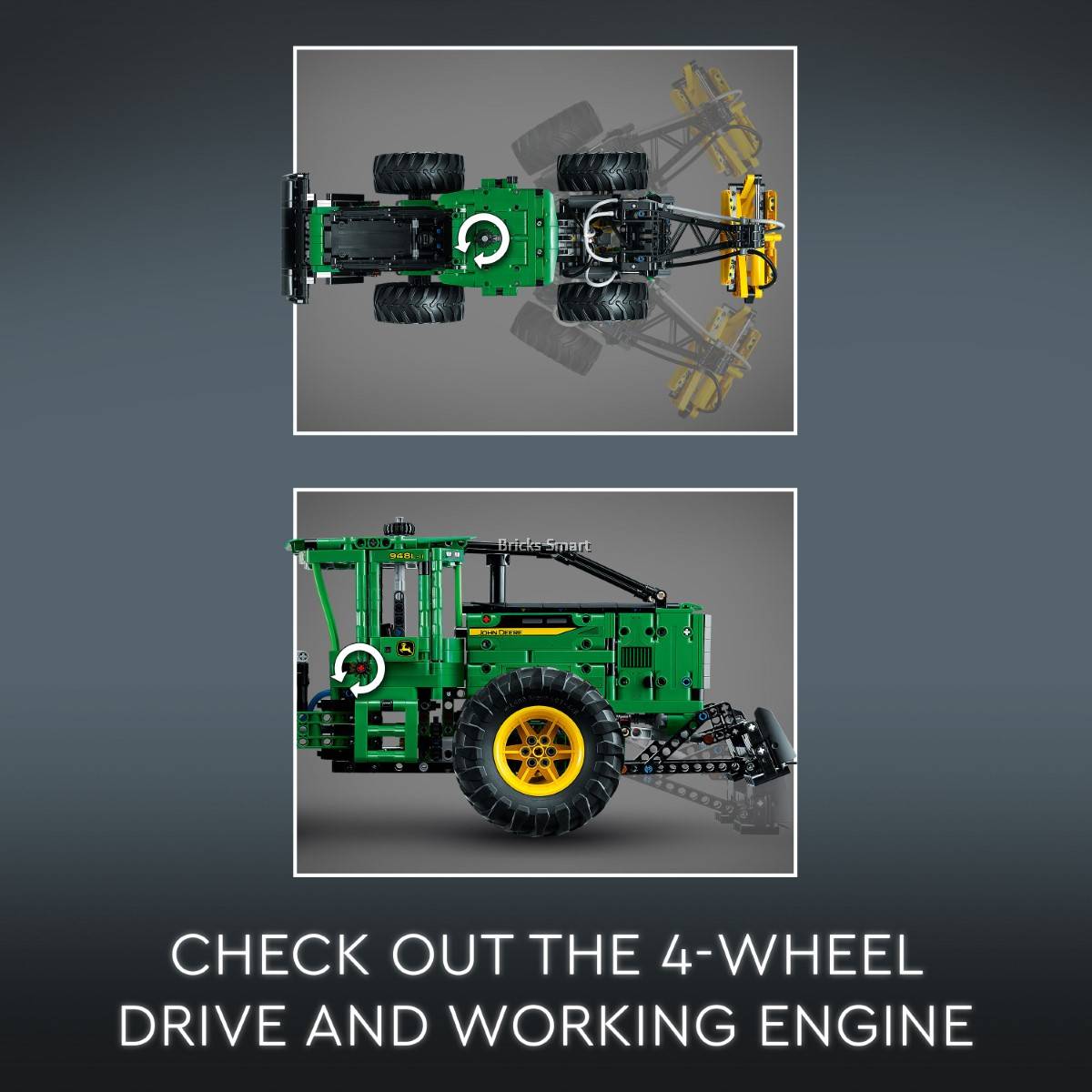 LEGO 42157 Technic John Deere 948L-II Skidder Building Toy Set