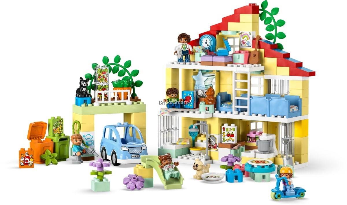 LEGO 10994 DUPLO Town 3in1 Family House Building Toy Set