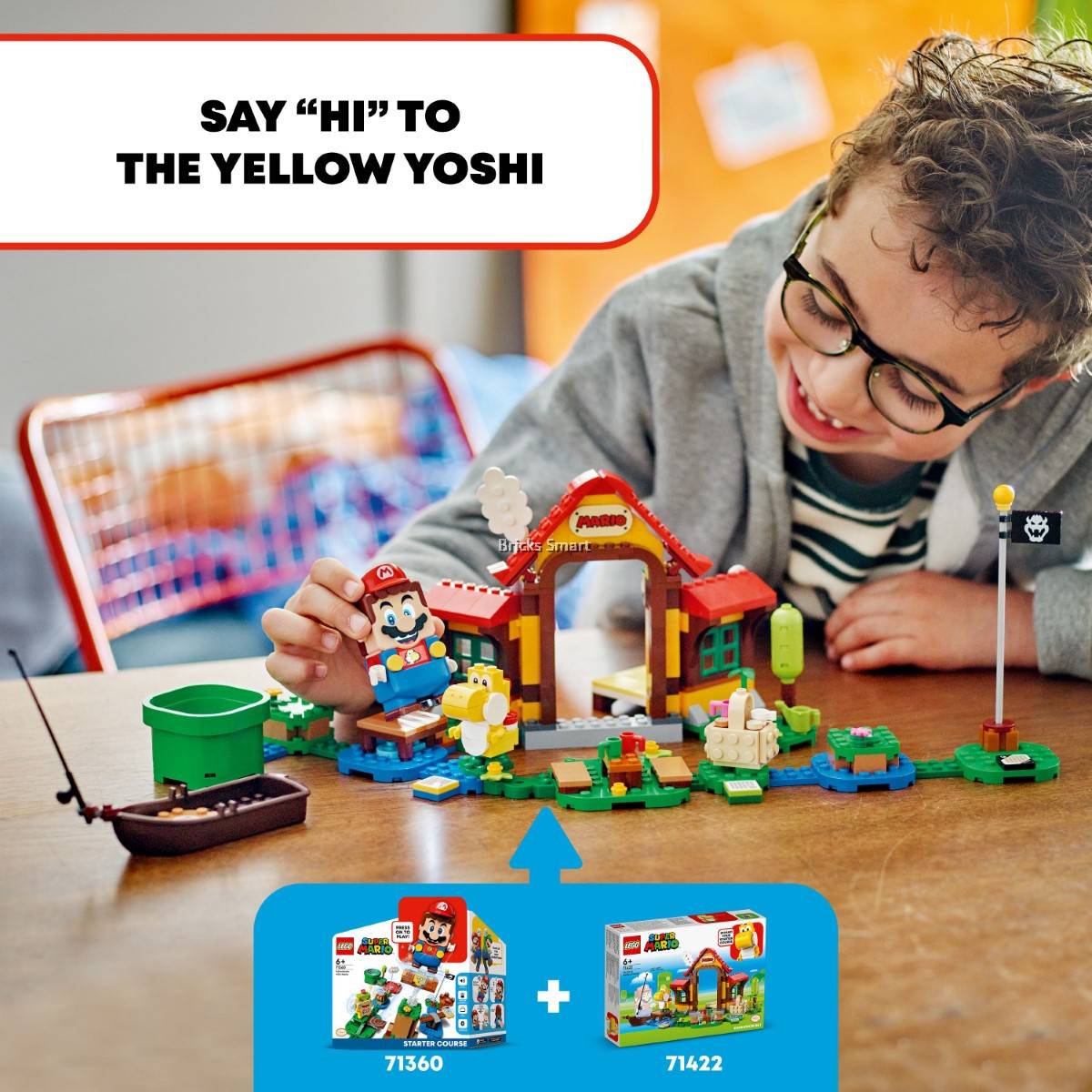 LEGO 71422 Super Mario: Picnic at Marios House Expansion Set Building ...