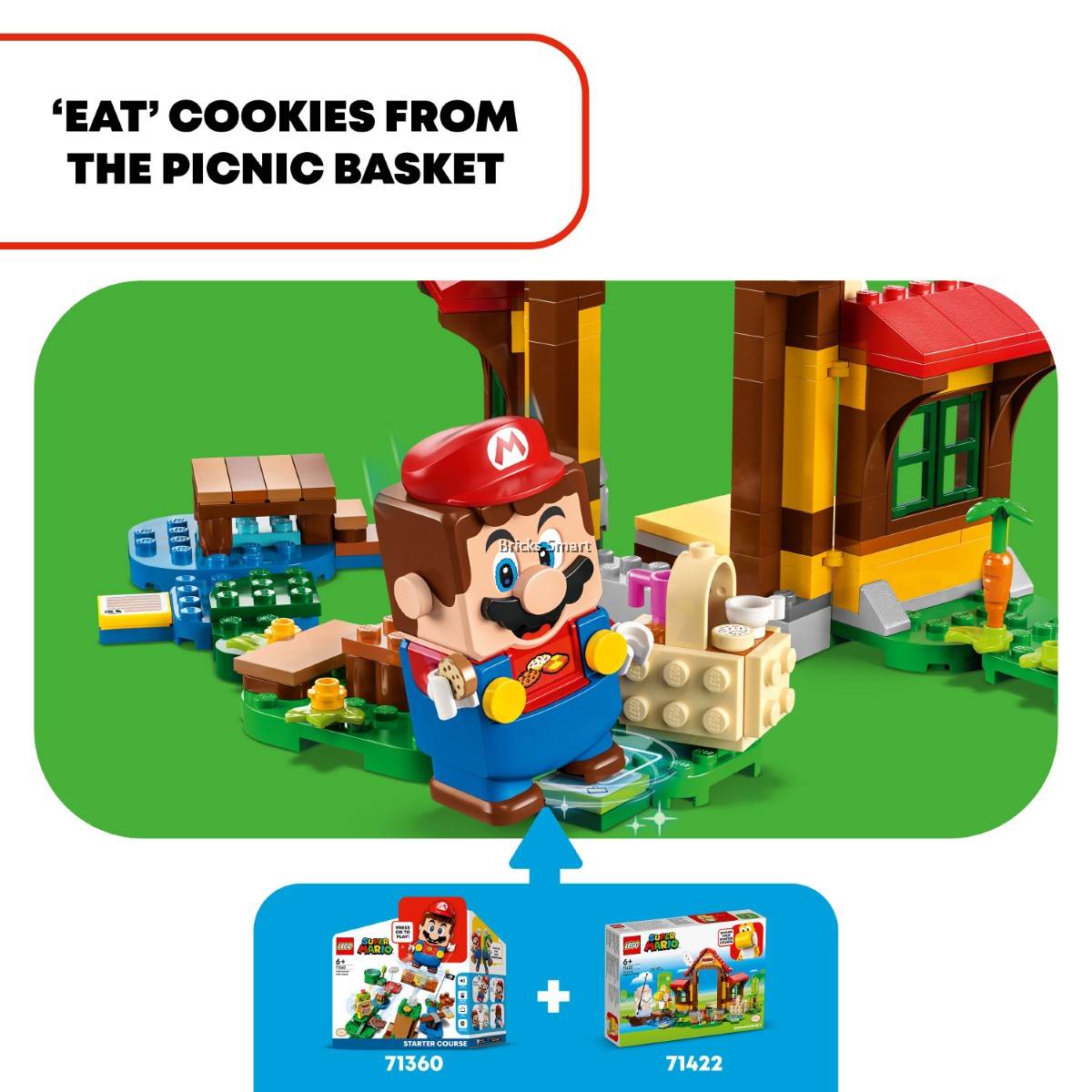 LEGO 71422 Super Mario: Picnic at Marios House Expansion Set Building ...