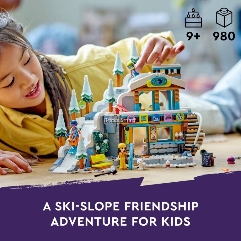 LEGO 41756 Friends Holiday Ski Slope and Cafe Building Toy Set