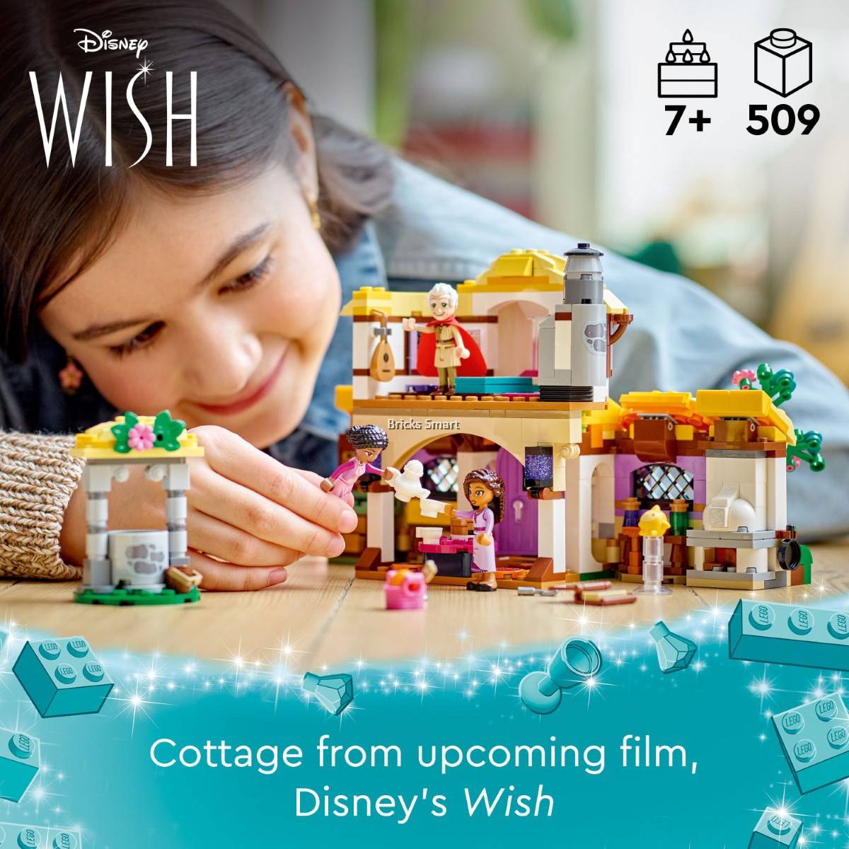 LEGO 43231 Disney Asha's Cottage Building Toy Set