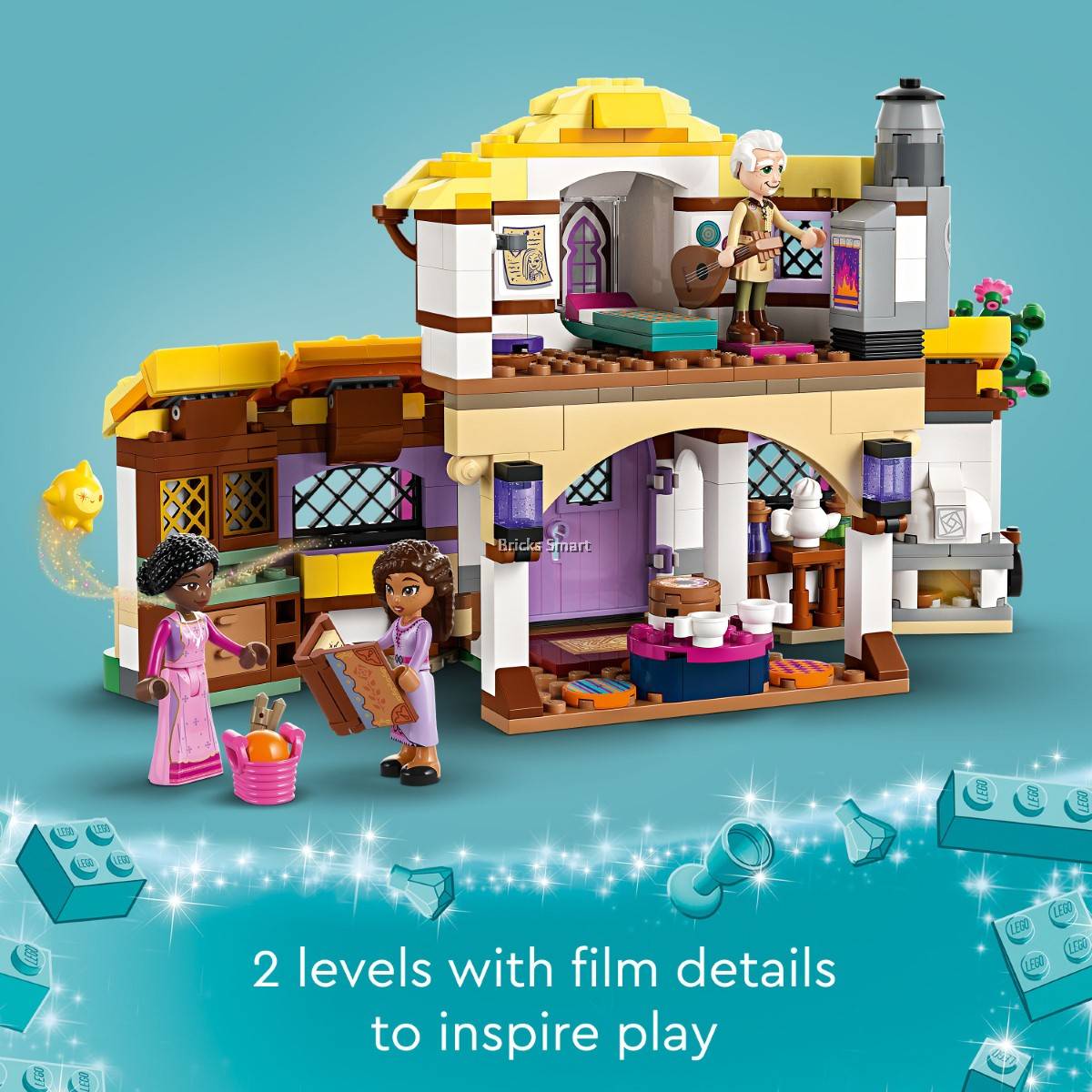 LEGO 43231 Disney Asha's Cottage Building Toy Set