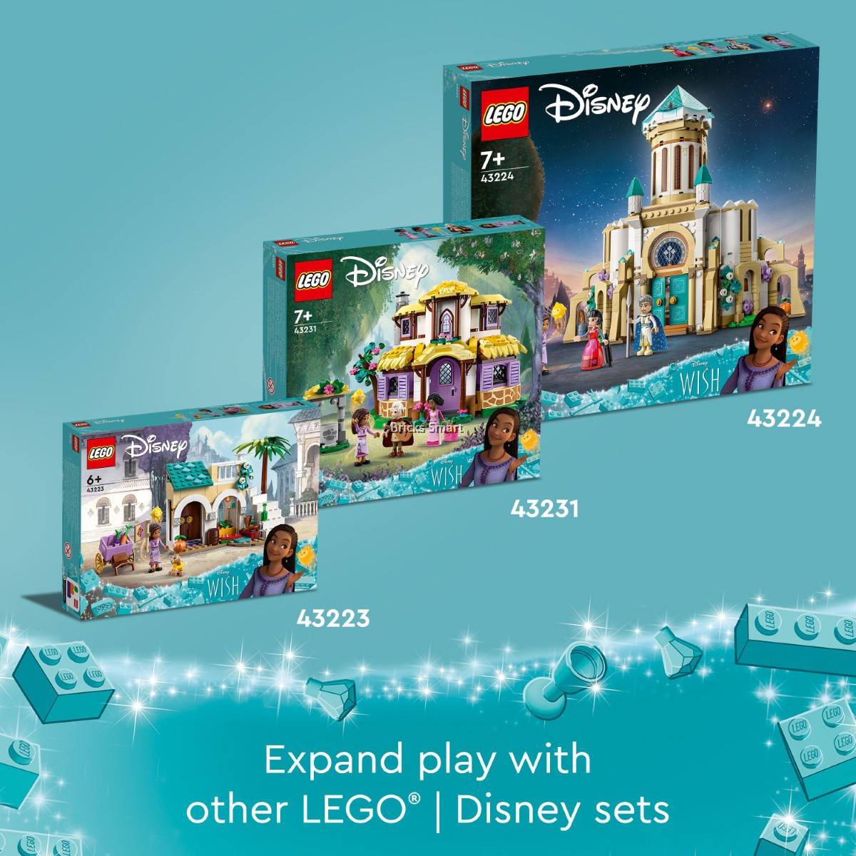 LEGO 43231 Disney Asha's Cottage Building Toy Set