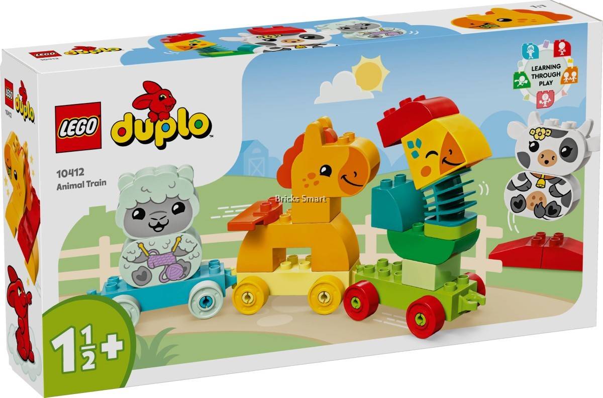 LEGO 10412 DUPLO Animal Train Building Toy Set