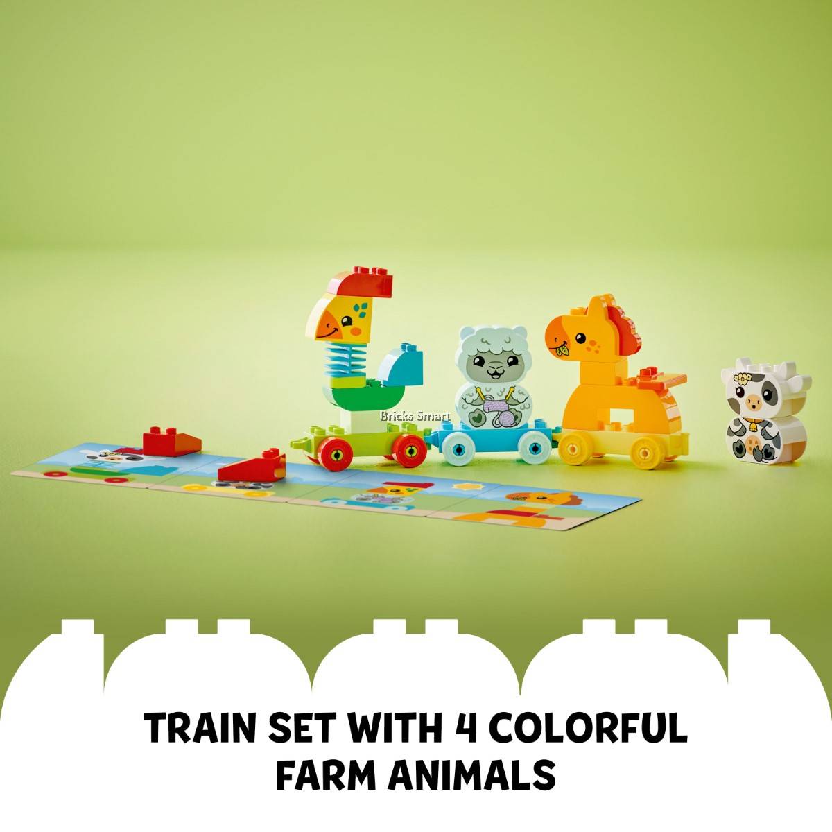 LEGO 10412 DUPLO Animal Train Building Toy Set