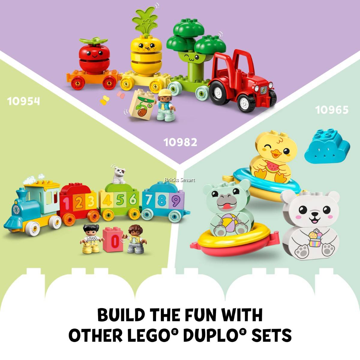 LEGO 10412 DUPLO Animal Train Building Toy Set