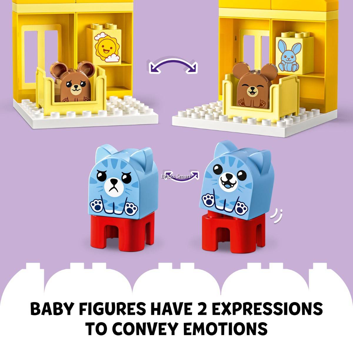 LEGO 10414 DUPLO Daily Routines Eating & Bedtime Building Toy Set