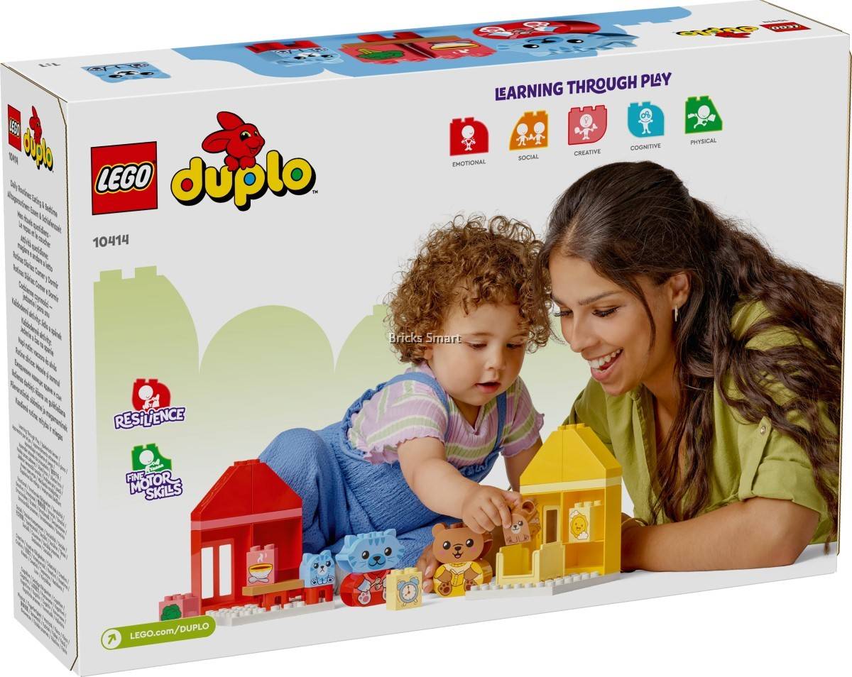 LEGO 10414 DUPLO Daily Routines Eating & Bedtime Building Toy Set