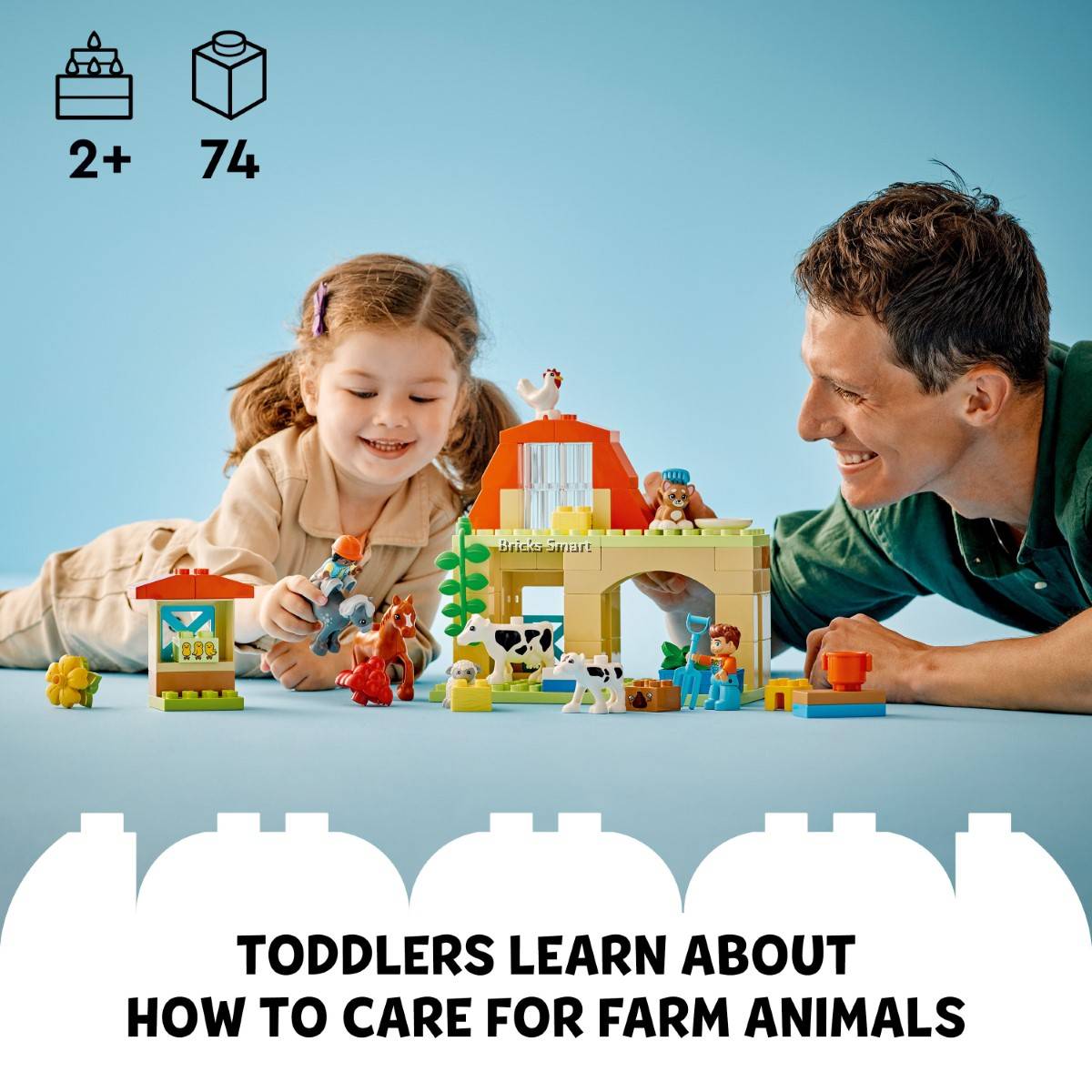 LEGO 10416 DUPLO Caring for Animals at the Farm Building Toy Set