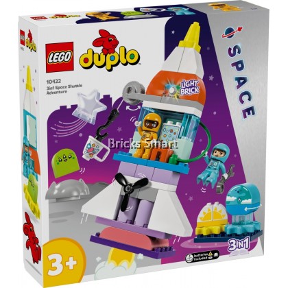 LEGO 10422 DUPLO 3in1 Space Shuttle Adventure Building Toy Set
