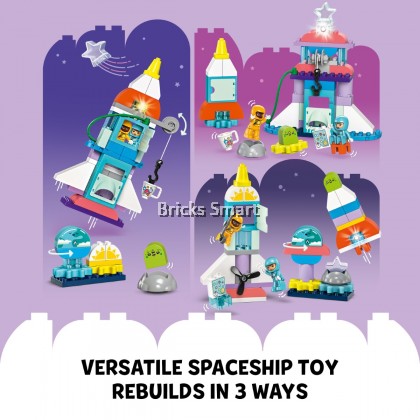 LEGO 10422 DUPLO 3in1 Space Shuttle Adventure Building Toy Set