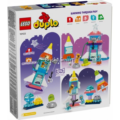 LEGO 10422 DUPLO 3in1 Space Shuttle Adventure Building Toy Set