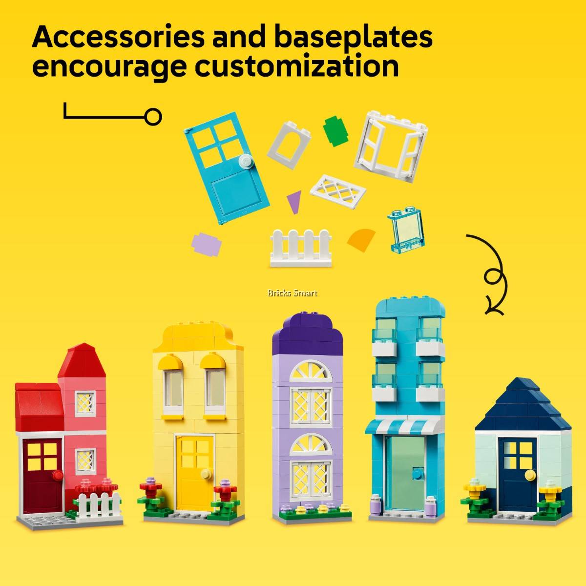 LEGO 11035 Classic Creative Houses Building Toy Set