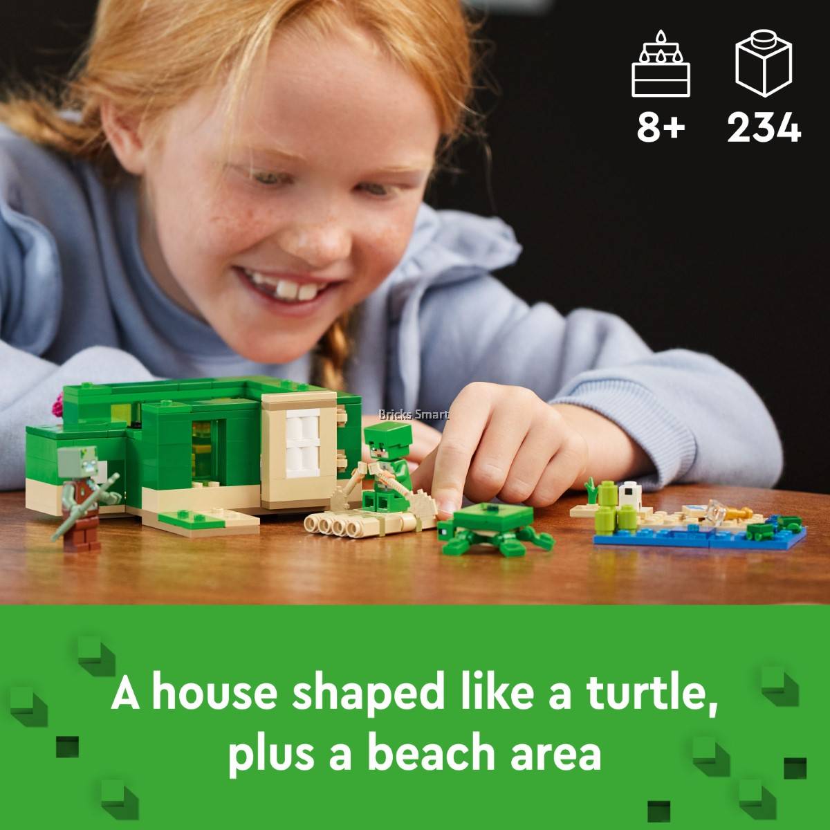 LEGO 21254 Minecraft The Turtle Beach House Buidling Toy Set