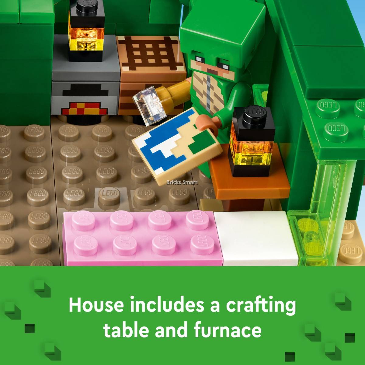LEGO 21254 Minecraft The Turtle Beach House Buidling Toy Set