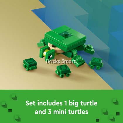 LEGO 21254 Minecraft The Turtle Beach House Buidling Toy Set