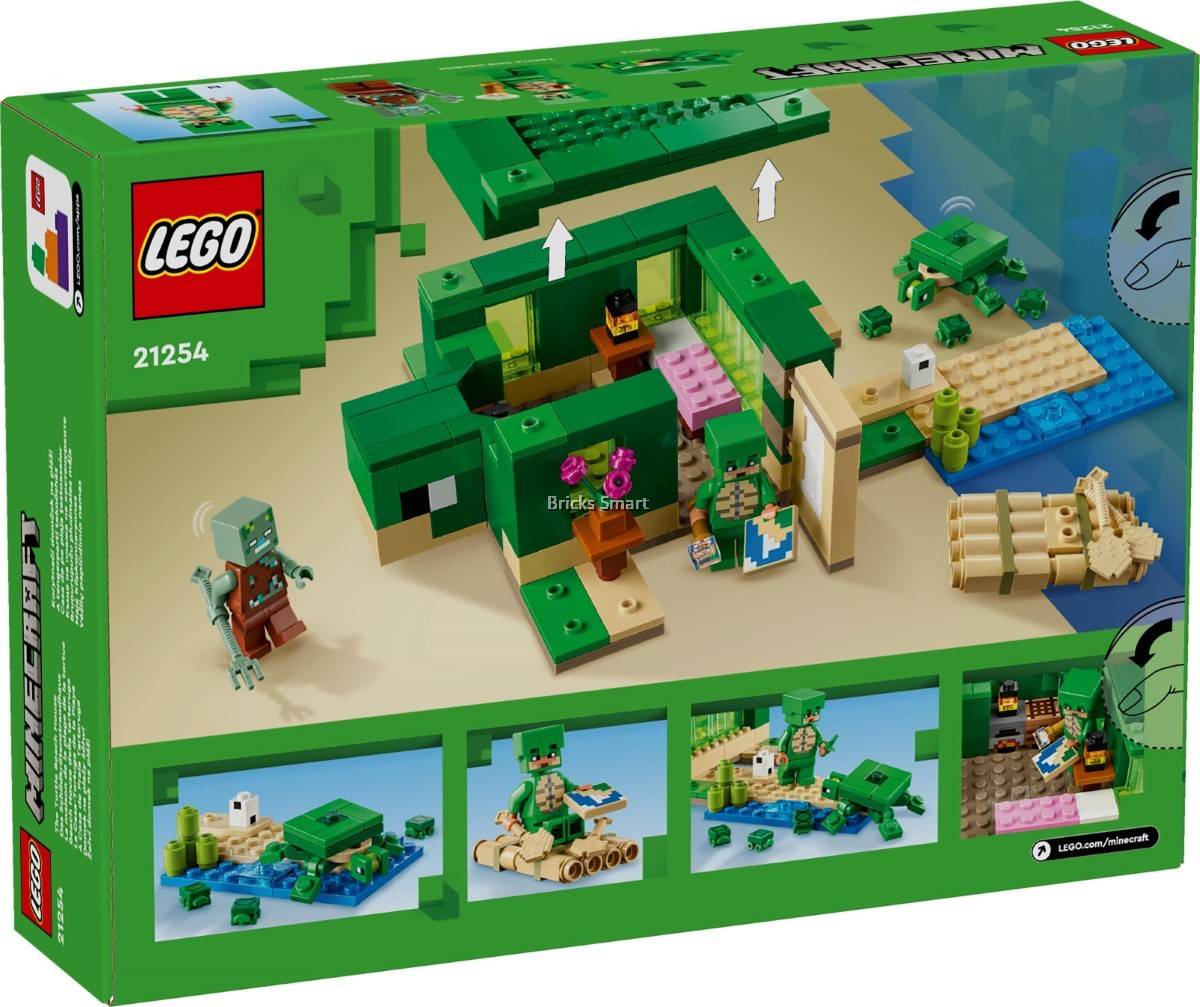 LEGO 21254 Minecraft The Turtle Beach House Buidling Toy Set