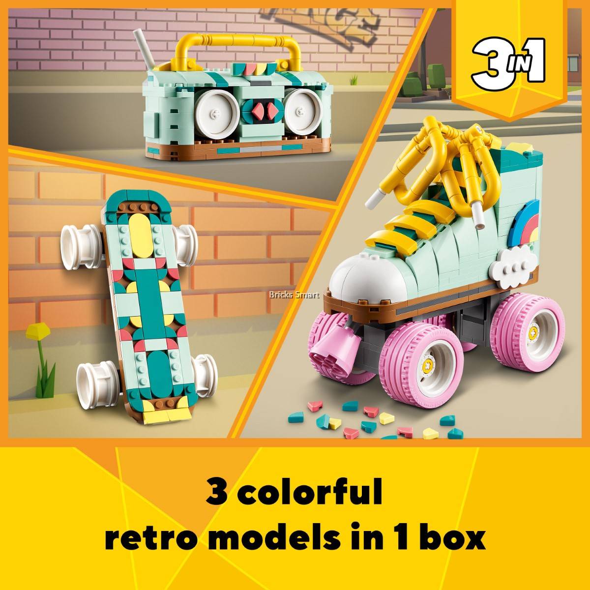 LEGO 31148 Creator Retro Roller Skate Building Toy Set