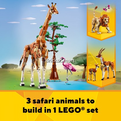 LEGO 31150 Creator Wild Safari Animals Building Toy Set