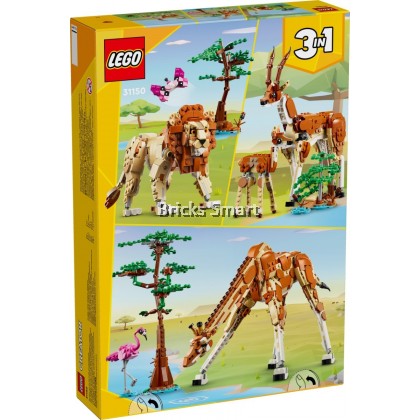 LEGO 31150 Creator Wild Safari Animals Building Toy Set