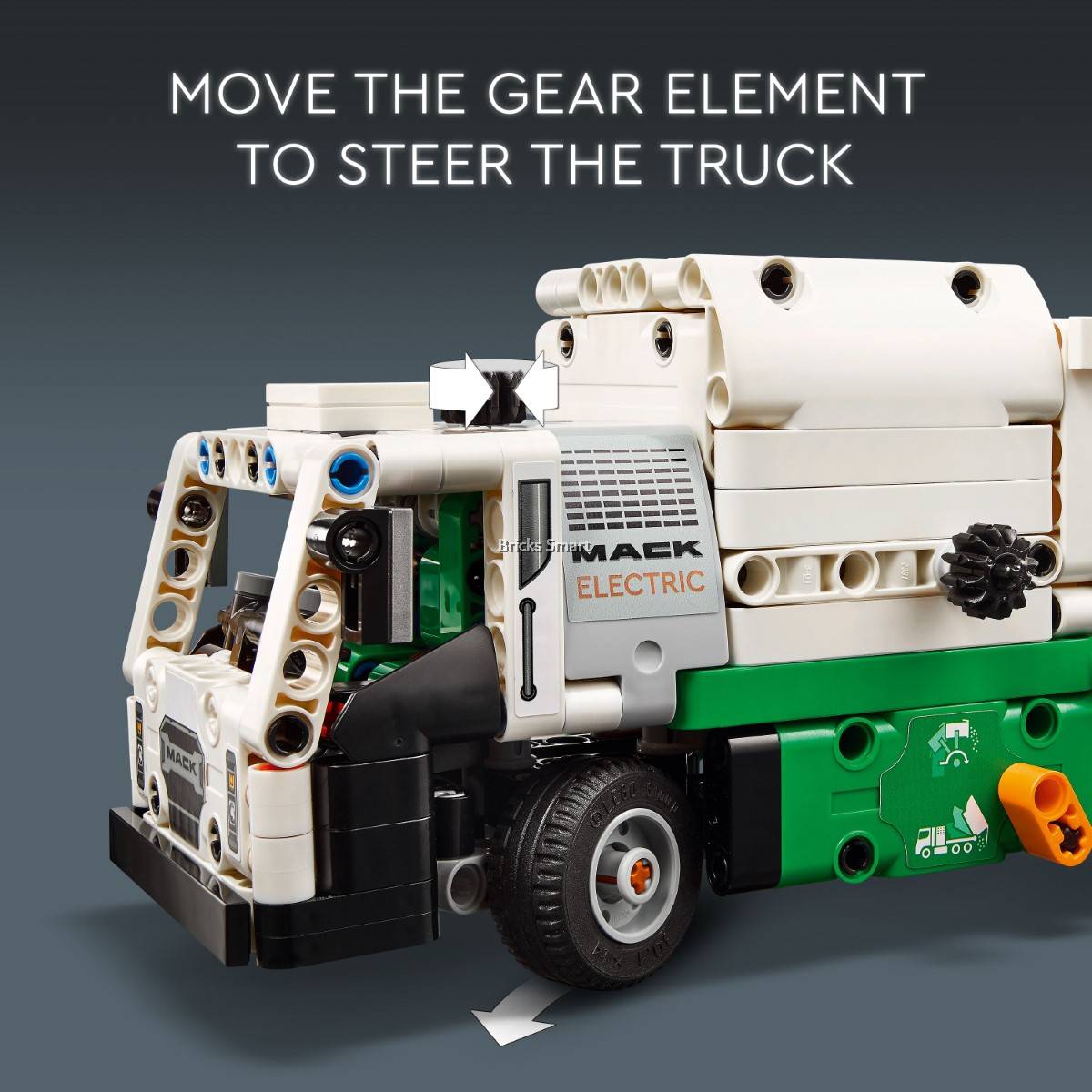 LEGO 42167 Technic Mack LR Electric Garbage Truck Building Toy Set