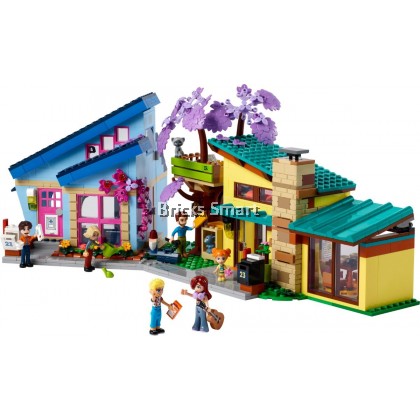 LEGO 42620 Friends Olly and Paisley's Family Houses Building Toy Set