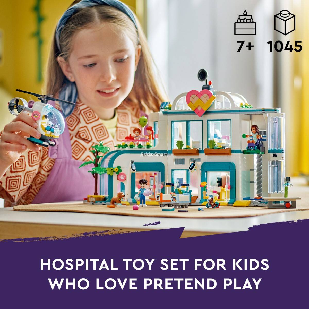 LEGO 42621 Friends Heartlake City Hospital Building Toy Set