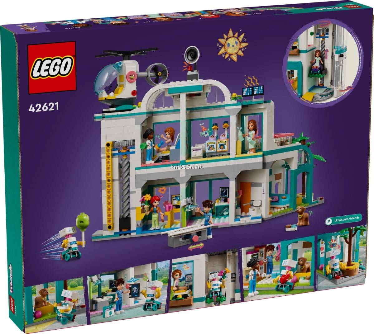 LEGO 42621 Friends Heartlake City Hospital Building Toy Set