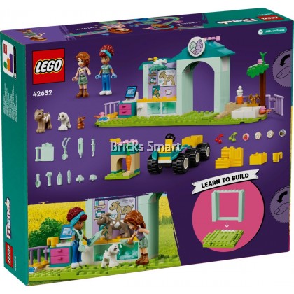 LEGO 42632 Friends Farm Animal Vet Clinic Building Toy Set