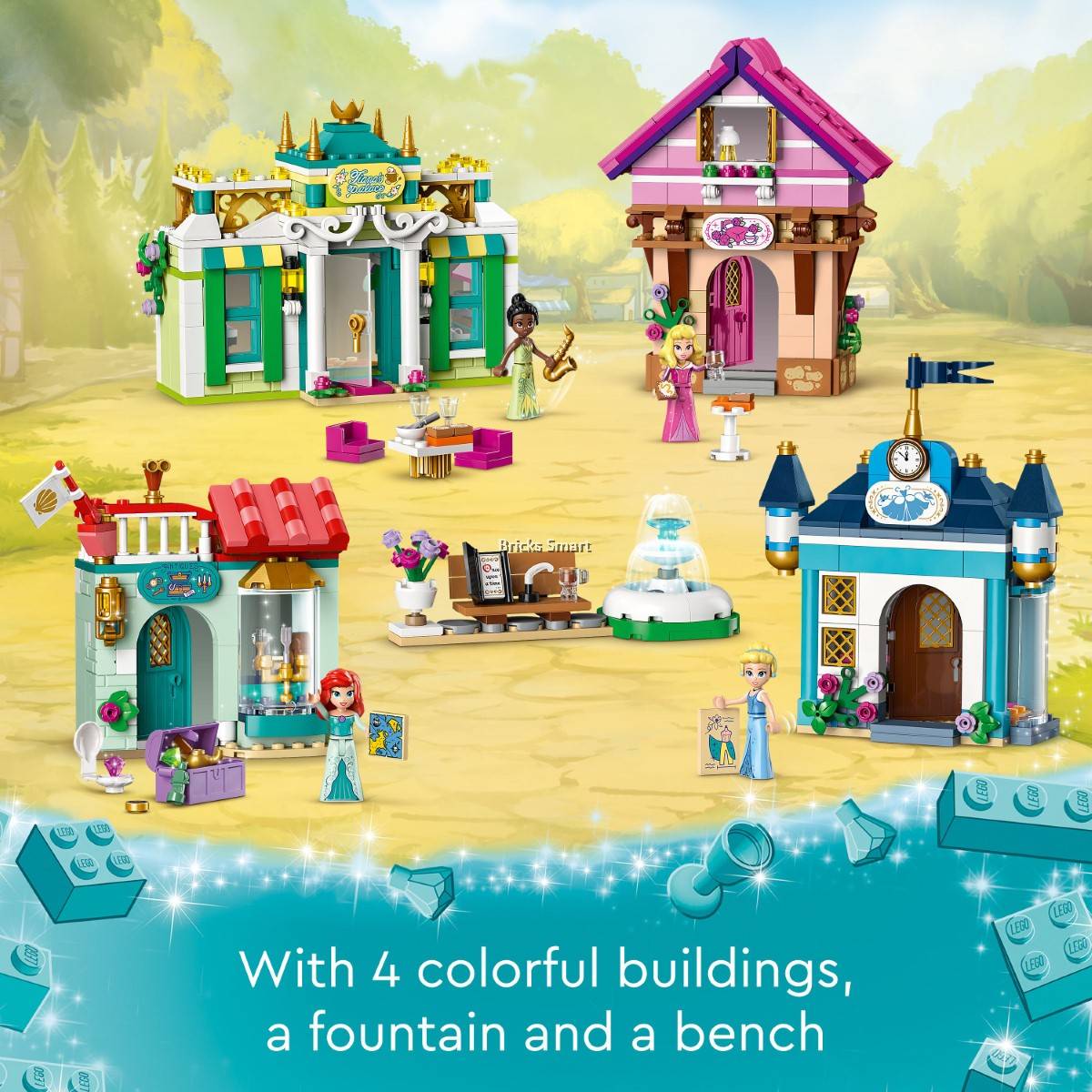 LEGO 43246 Disney Princess Market Adventure Building Toy Set