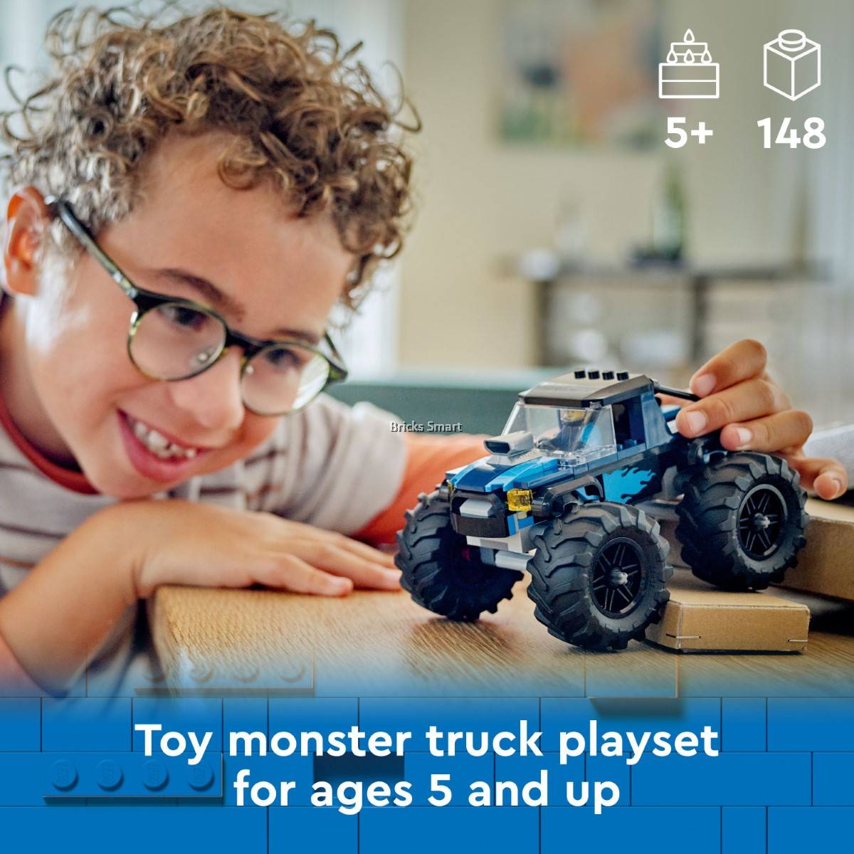 LEGO 60402 City Blue Monster Truck Building Toy Set