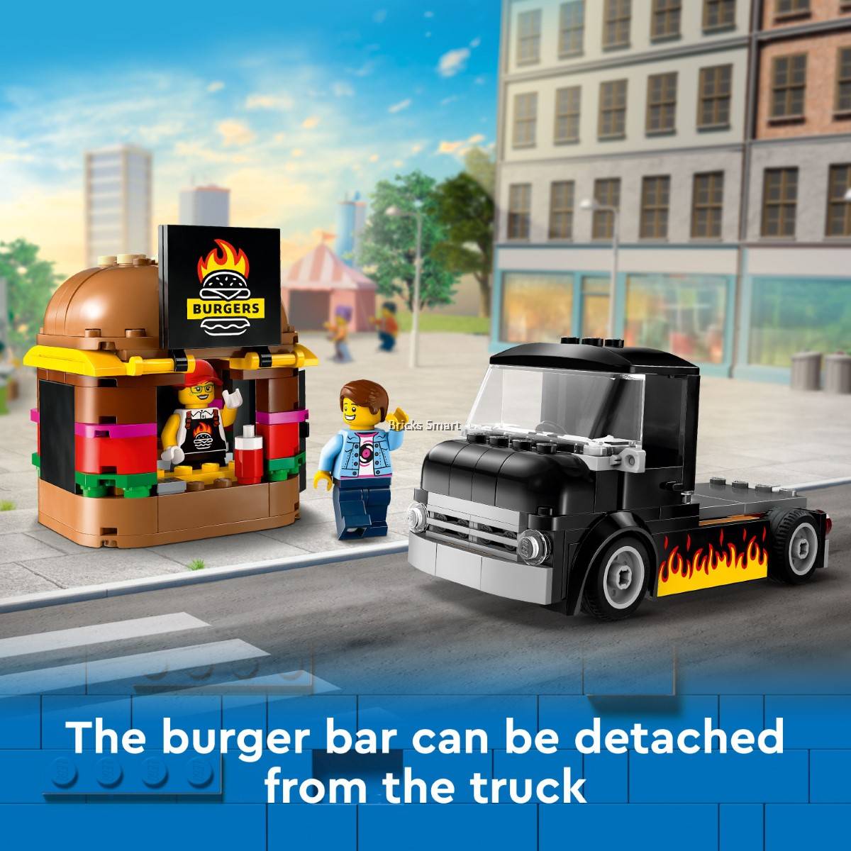 LEGO 60404 City Burger Truck Building Toy Set