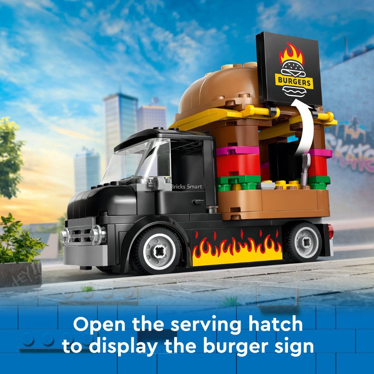 LEGO 60404 City Burger Truck Building Toy Set