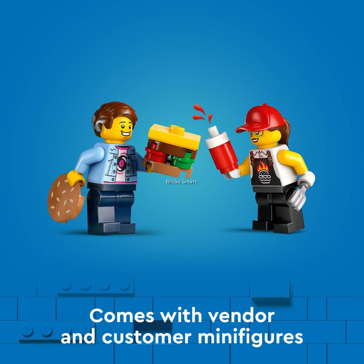 LEGO 60404 City Burger Truck Building Toy Set