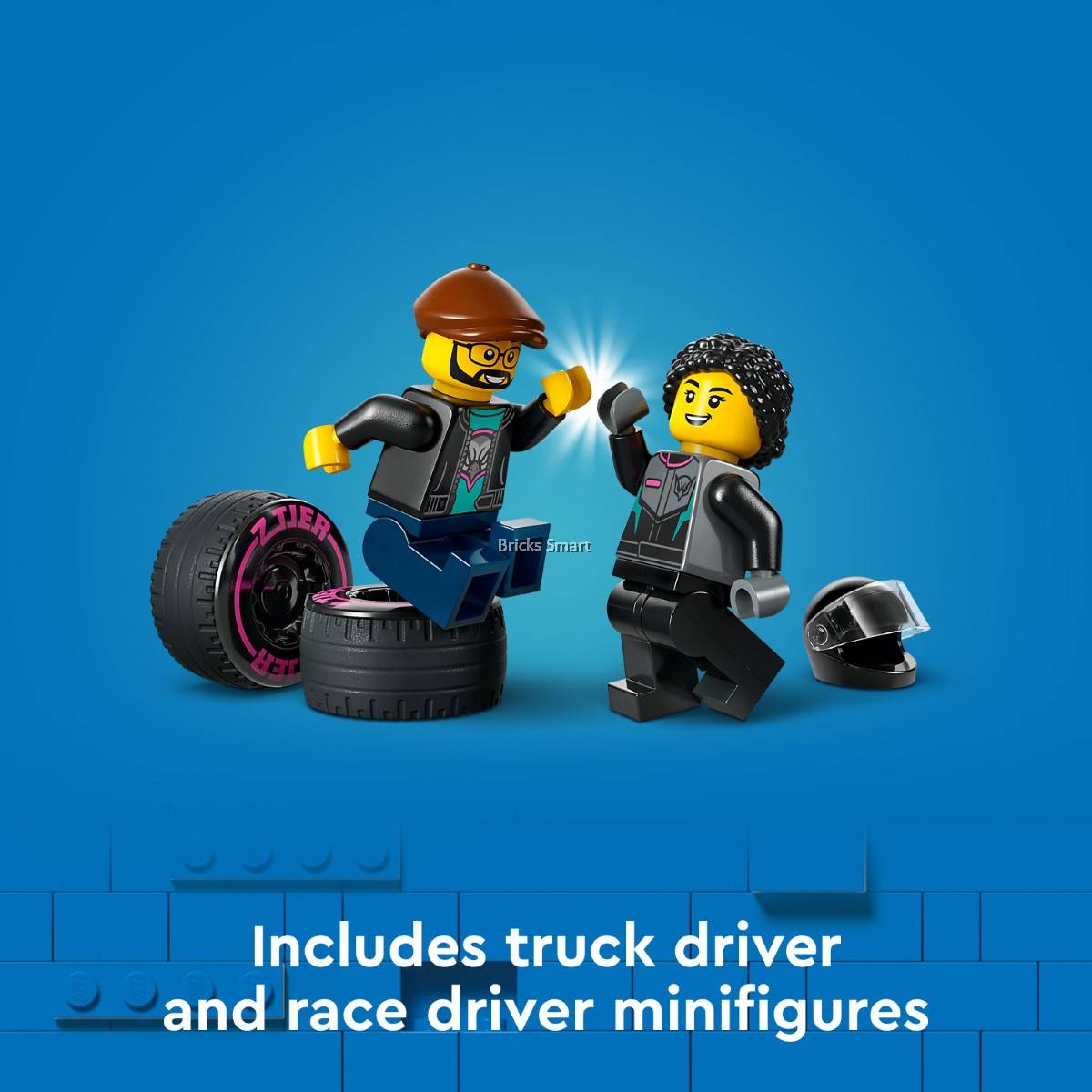 LEGO 60406 City Race Car and Car Carrier Truck Building Toy Set