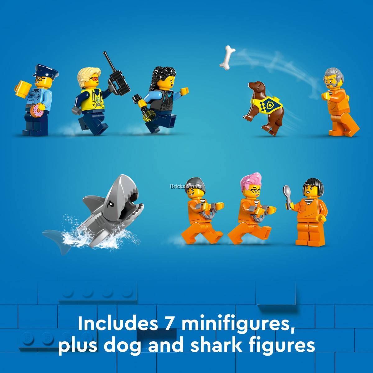 LEGO 60419 City Police Prison Island Building Toy Set