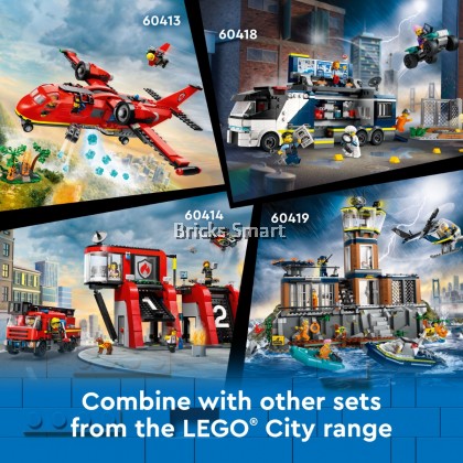 LEGO 60419 City Police Prison Island Building Toy Set