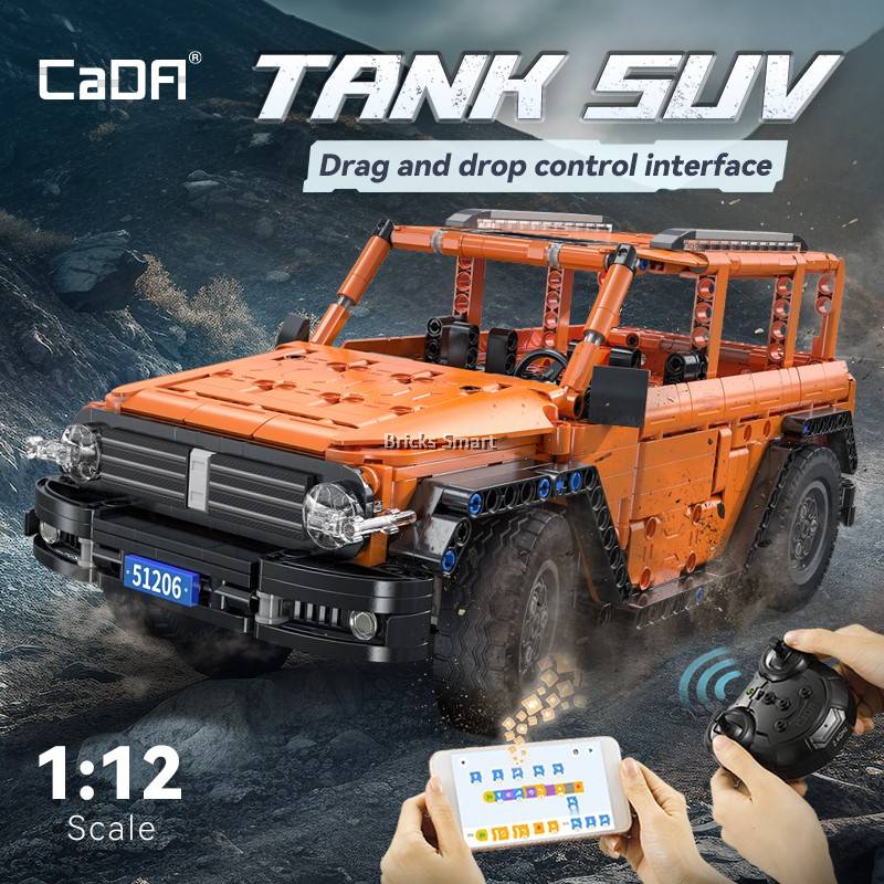 CaDA Tank SUV 1:12 C51206W RC Block Toy Set (561 Pieces)