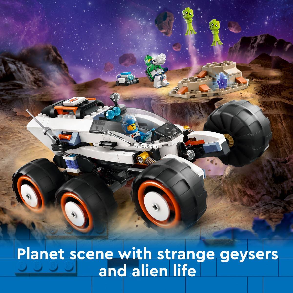 LEGO 60431 City Space Explorer Rover and Alien Life Building Toy Set