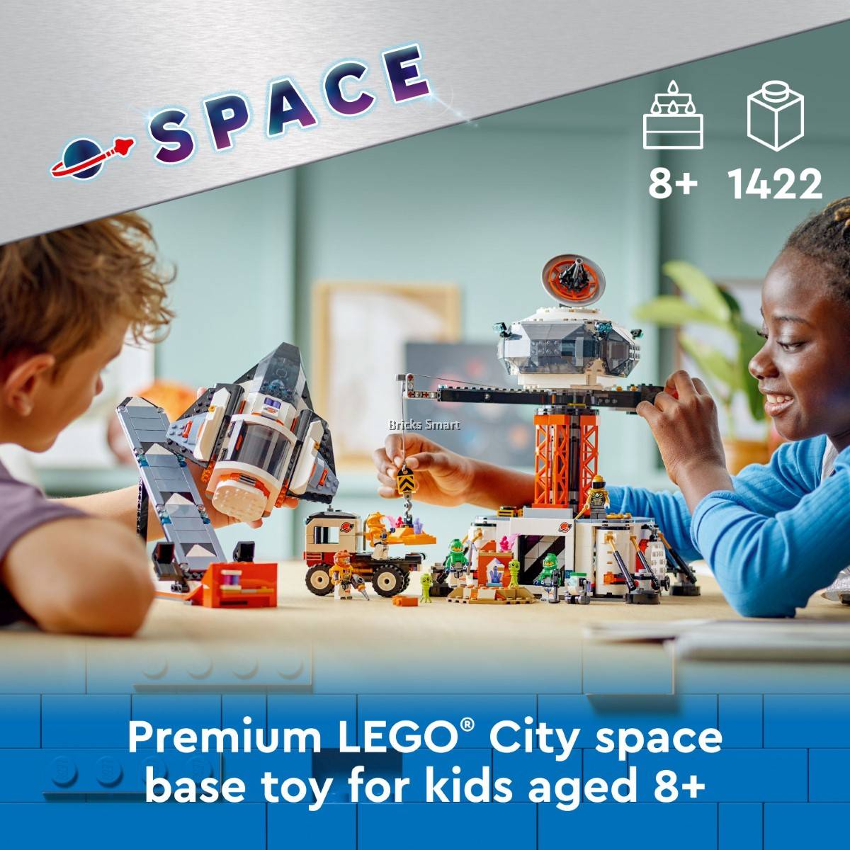 LEGO 60434 City Space Base and Rocket Launchpad Building Toy Set