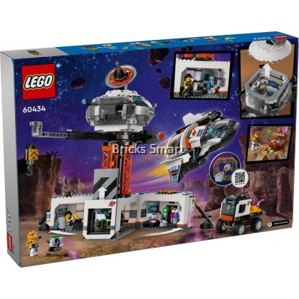 LEGO 60434 City Space Base and Rocket Launchpad Building Toy Set