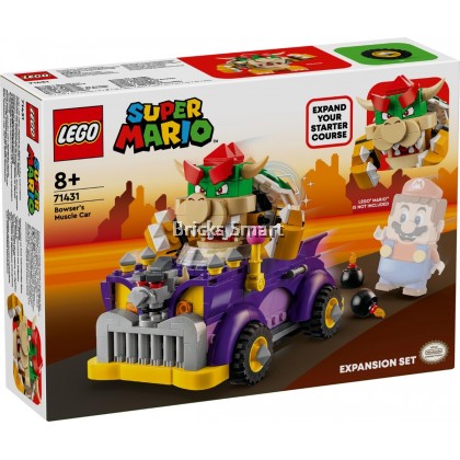 LEGO 71431 Super Mario Bowser's Muscle Car Expansion Set Building Toy Set