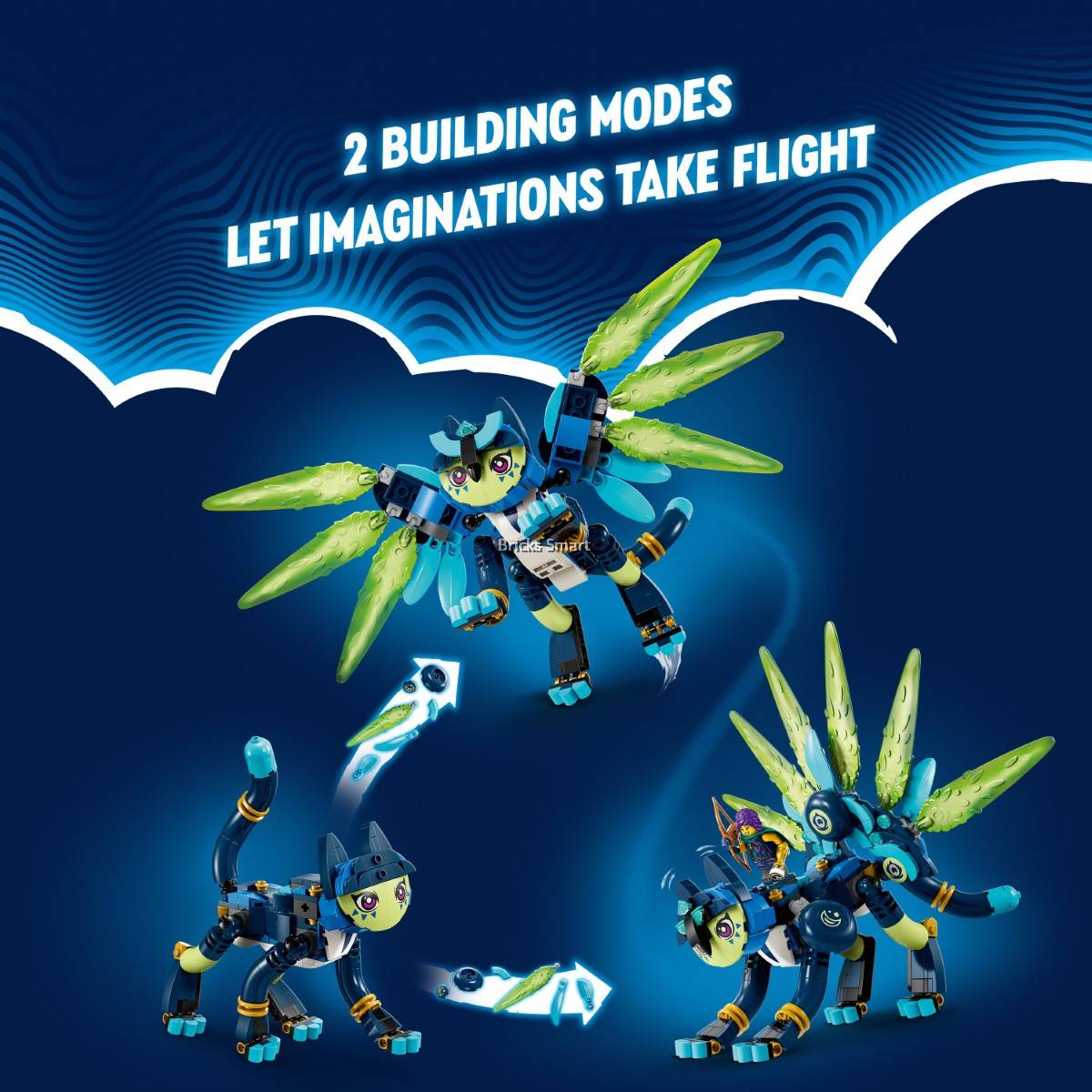 LEGO 71476 DREAMZzz Zoey and Zian the Cat Owl Building Toy Set