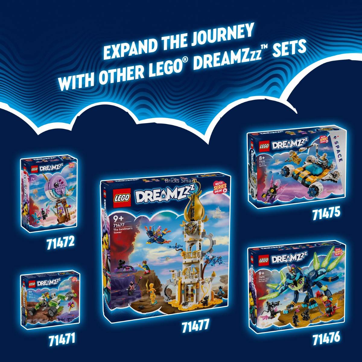 LEGO 71476 DREAMZzz Zoey and Zian the Cat Owl Building Toy Set