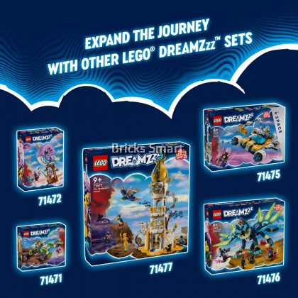 LEGO 71476 DREAMZzz Zoey and Zian the Cat Owl Building Toy Set
