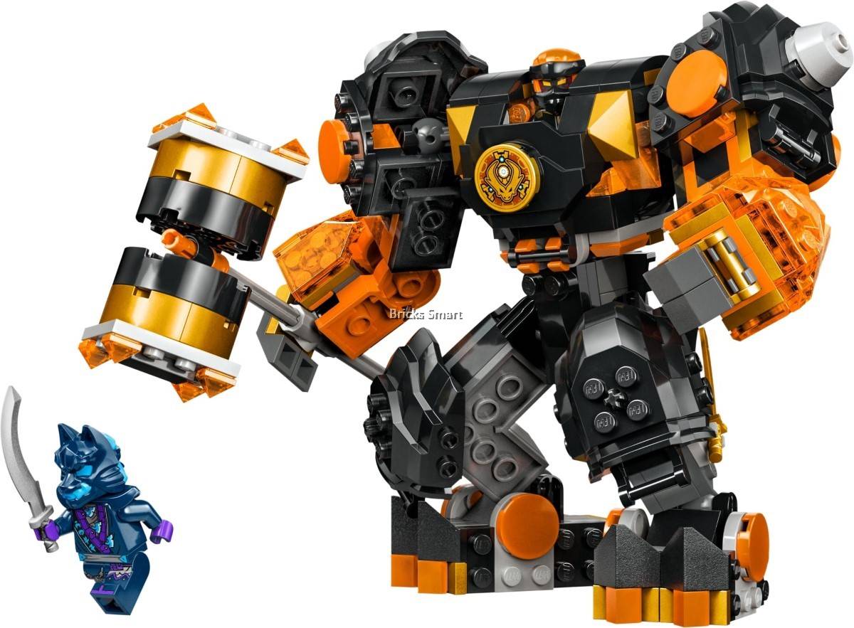 LEGO 71806 Ninjago Cole's Elemental Earth Mech Building Toy Set