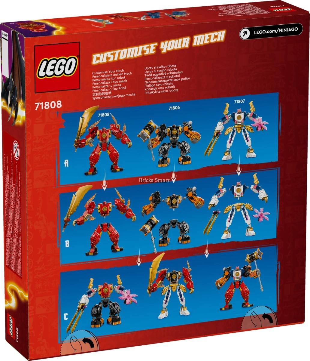 LEGO 71808 Ninjago Kai's Elemental Fire Mech Building Toy Set